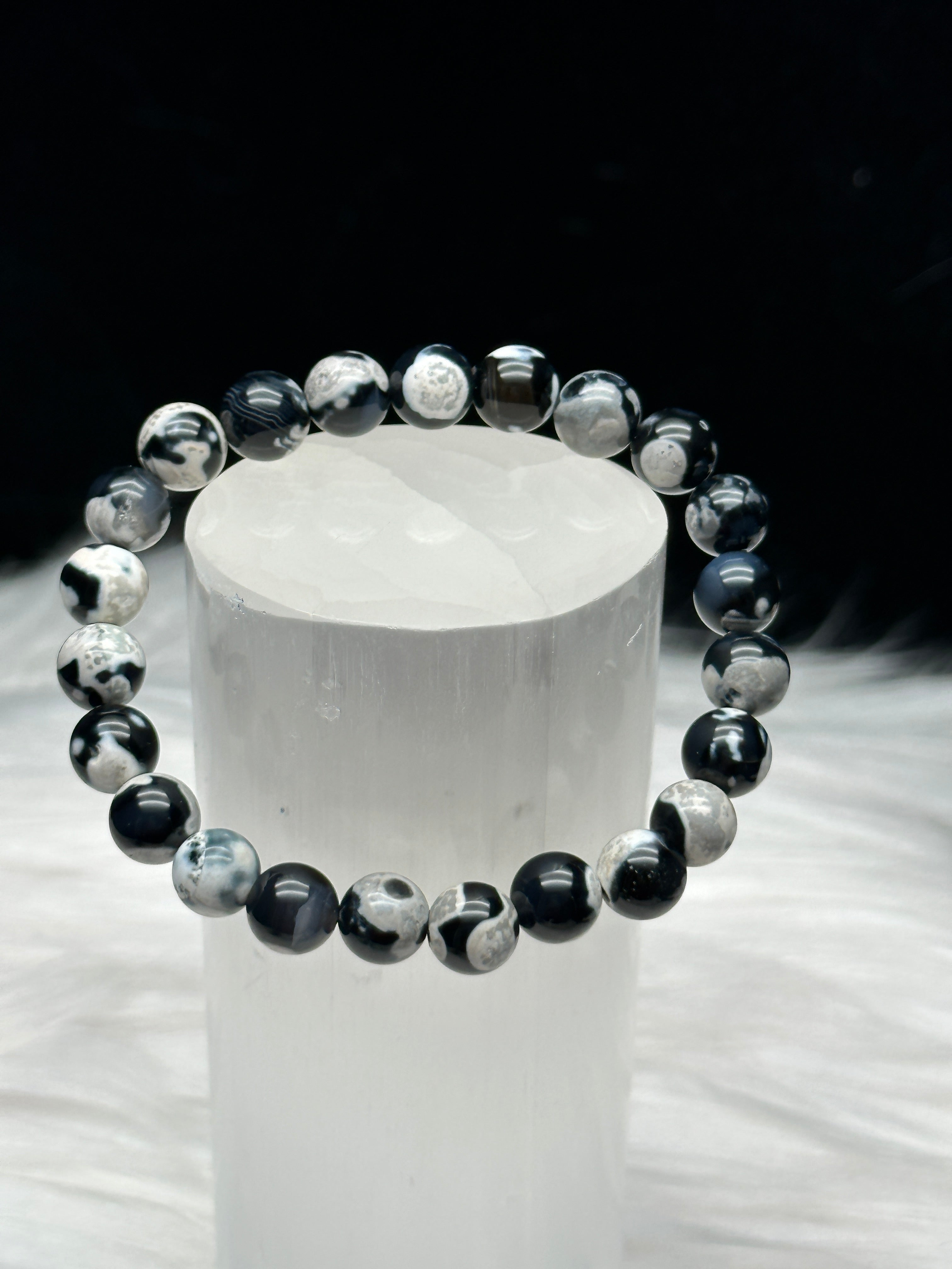 Natural Orca Agate Crystal Bracelet for Healing Energy - Intuitively C ...